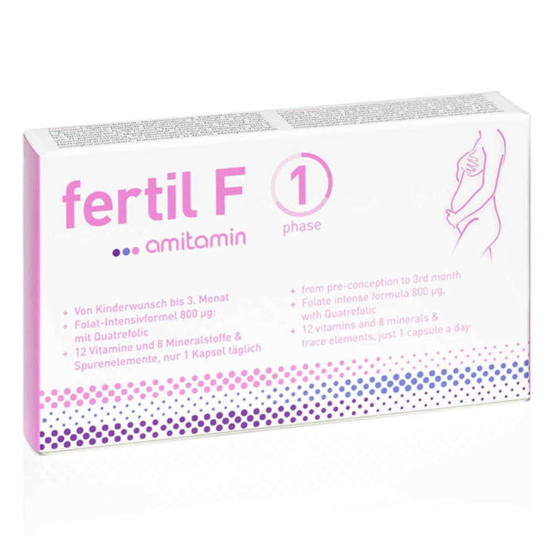 amitamin® fertil F phase 1 - premium supplement for pregnancy amitamin®