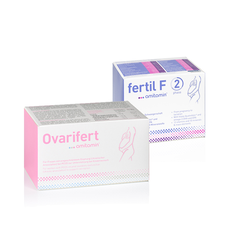 3x Ovarifert + 3 x fertil F phase 2 amitamin® Shop: Aminosäuren ...